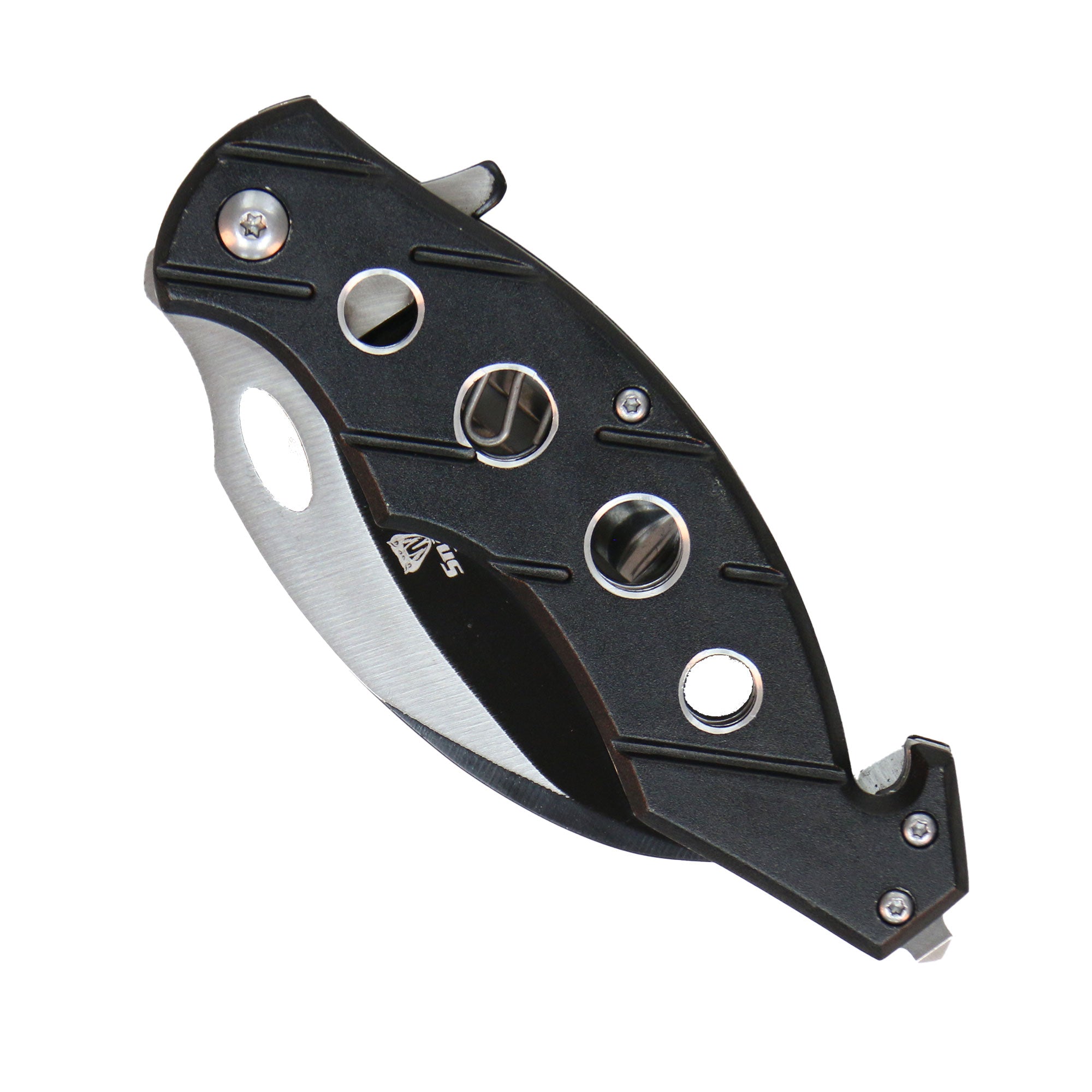 KNIFE BLACK CUT OUT TACTICAL – Hot Leathers