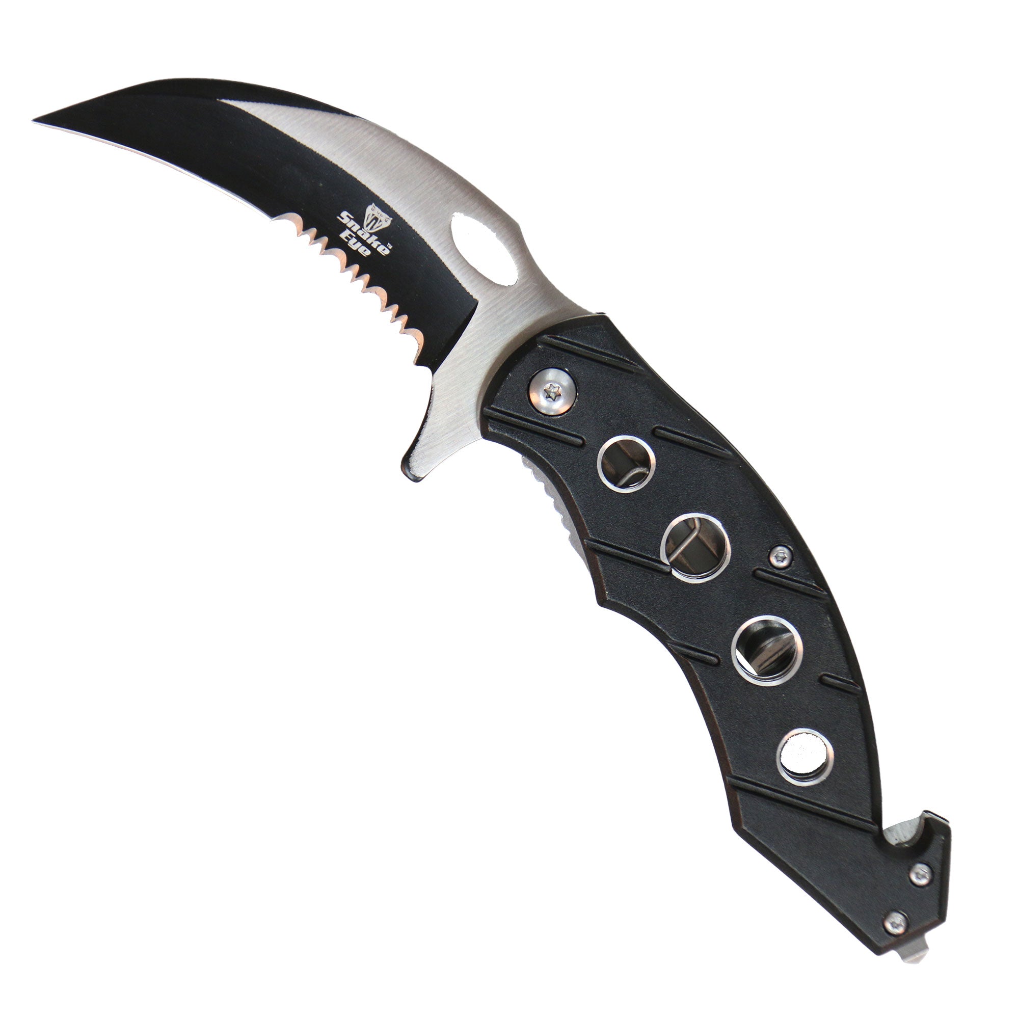 KNIFE BLACK CUT OUT TACTICAL – Hot Leathers
